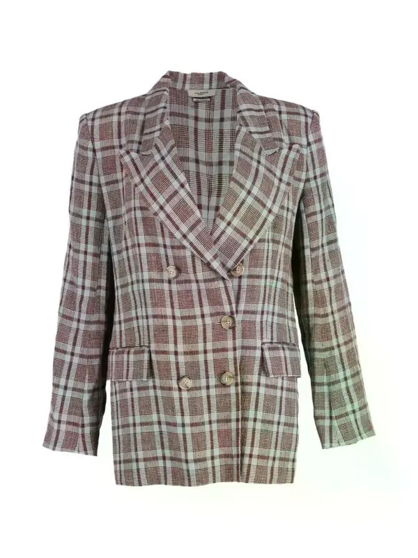 ISABEL MARANT VINTAGE Double-breasted Checked Blazer