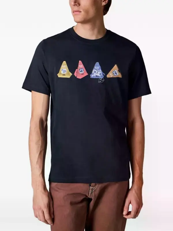 Paul Smith Cones' Print T-shirt - Blue