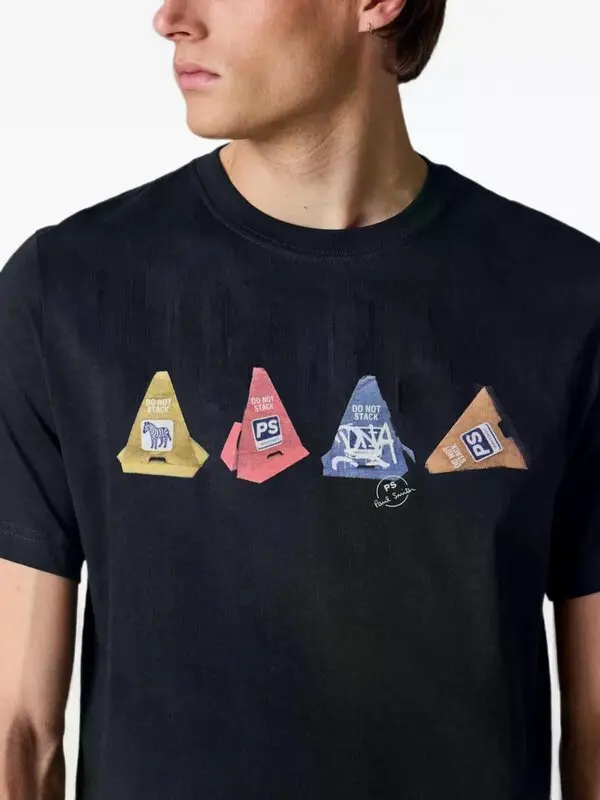 Paul Smith Cones' Print T-shirt - Blue