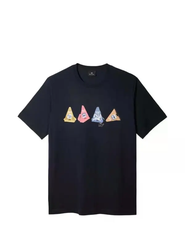 Paul Smith Cones' Print T-shirt - Blue