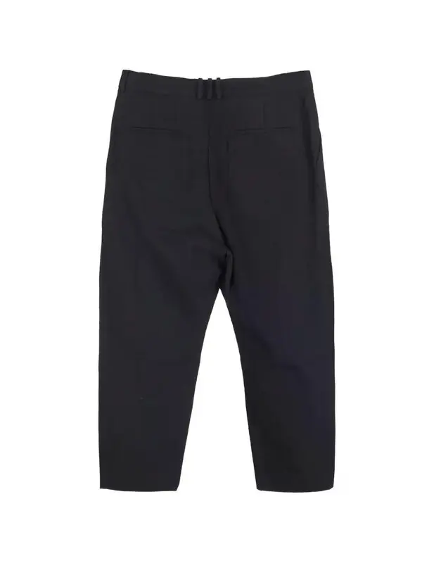 Balmain Draped Straight-leg Cropped Trousers