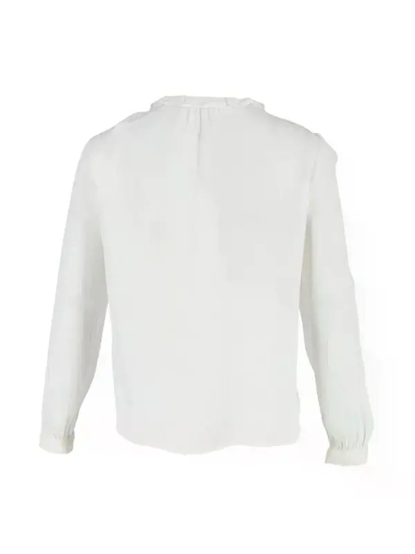 Maje Ruffled Buttoned Blouse