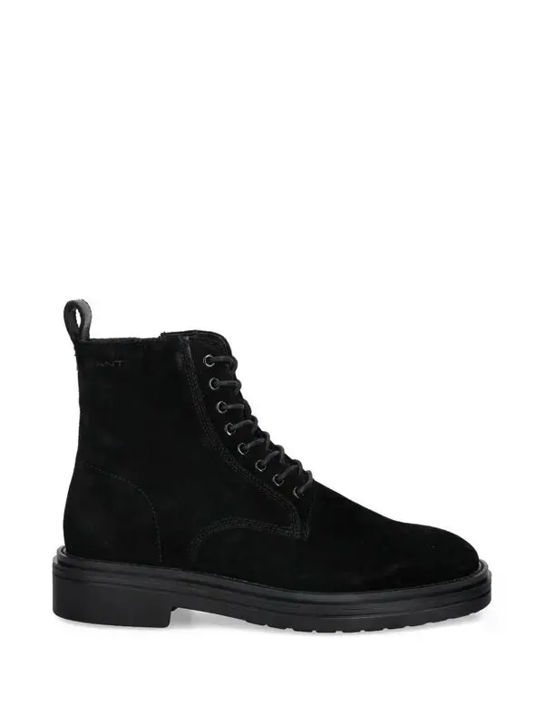 Gant Boggar Lace-up Zip Boots - Black