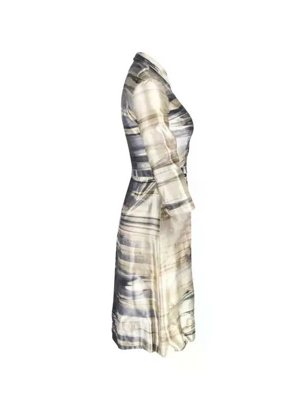 Prada Printed Shirt Dress With Belt