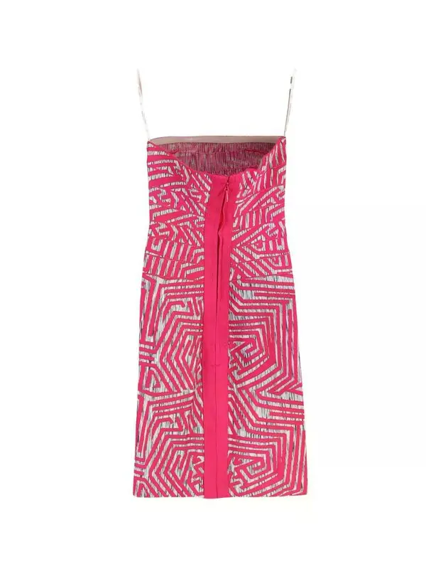 Herve Leger Printed Strapless Mini Dress