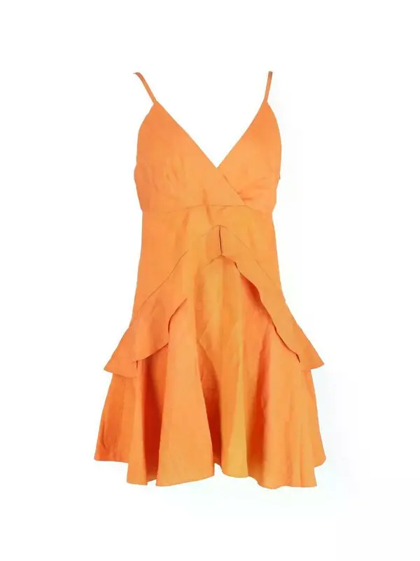 Sandro Sleeveless Ruffled Mini Dress