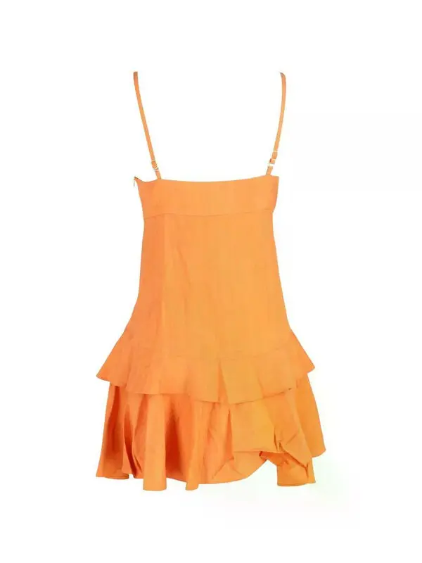 Sandro Sleeveless Ruffled Mini Dress