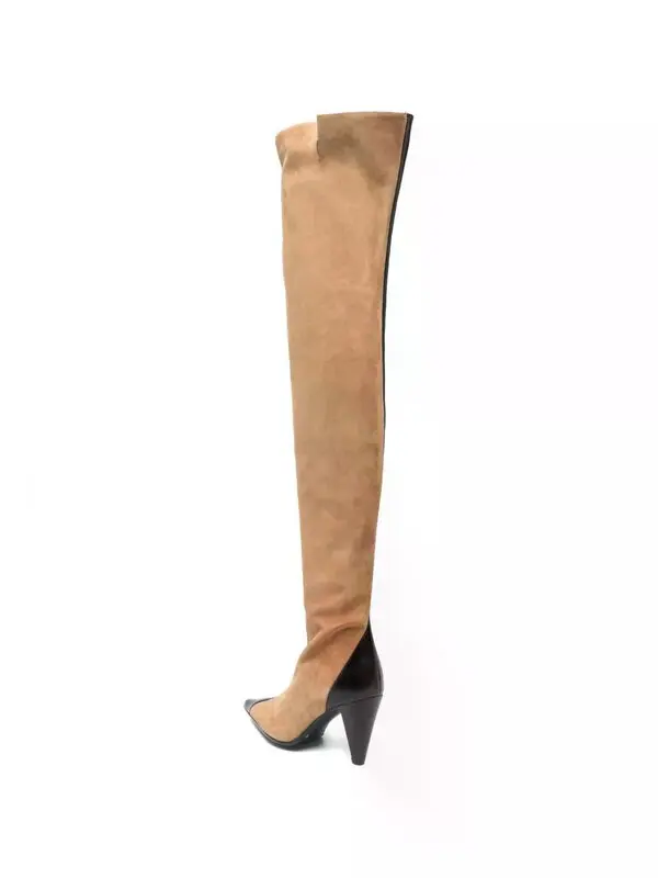 Khaite Pointed Harvey Over-the-knee Boots - Black
