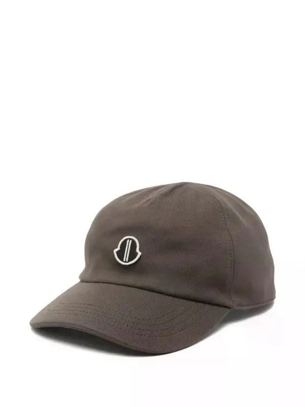 MONCLER + RICK OWENS Logo-appliqué Baseball Cap - Brown