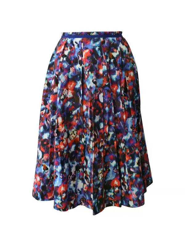 Saloni Abstract-pattern Midi Skirt