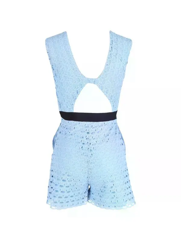 Sandro Cut-out Lace Playsuit