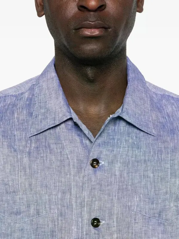 Brunello Cucinelli Buttoned Linen Shirt