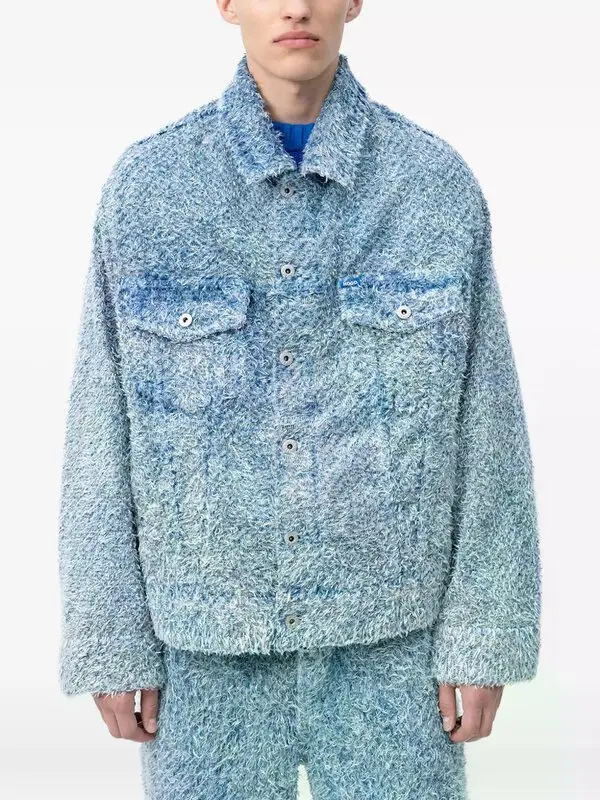 Hugo Textured Denim Trucker Jacket