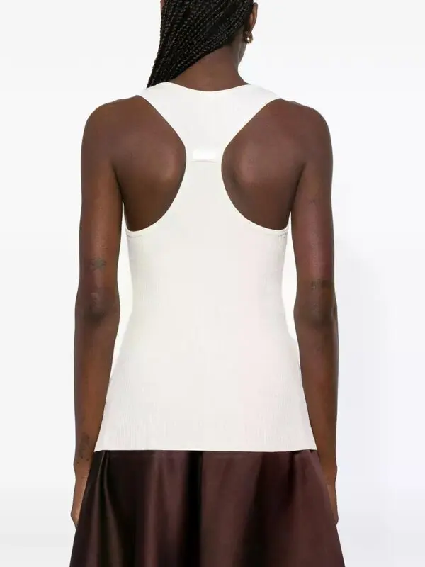 Elisabetta Franchi Button Rib Top
