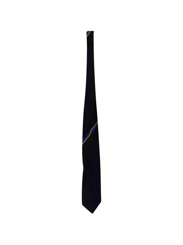 Versace Striped Tie - Blue