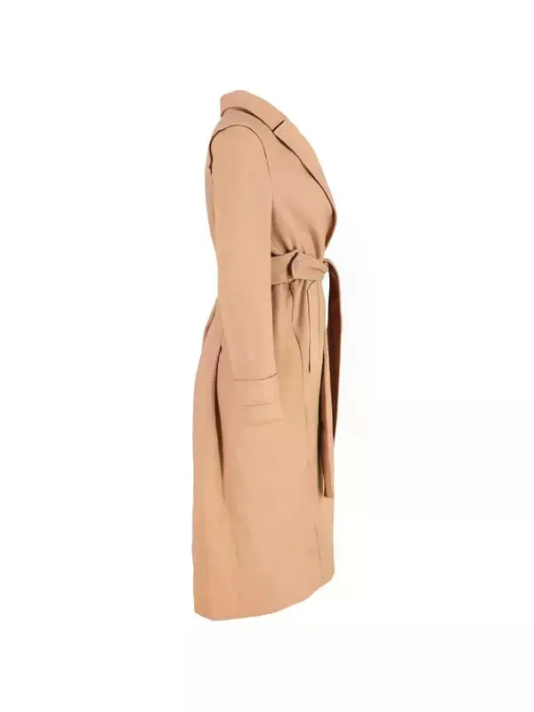 Maje Pleated Belted Trench Coat
