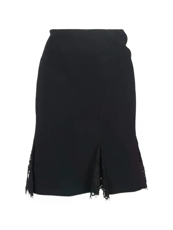 Oscar De La Renta Lace-panel Midi Skirt