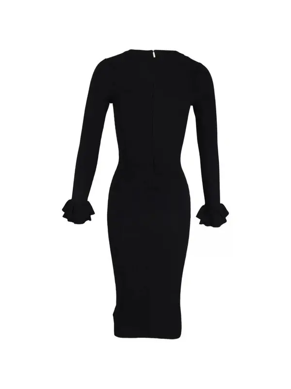 Michael Kors V-neck Knitted Midi Dress