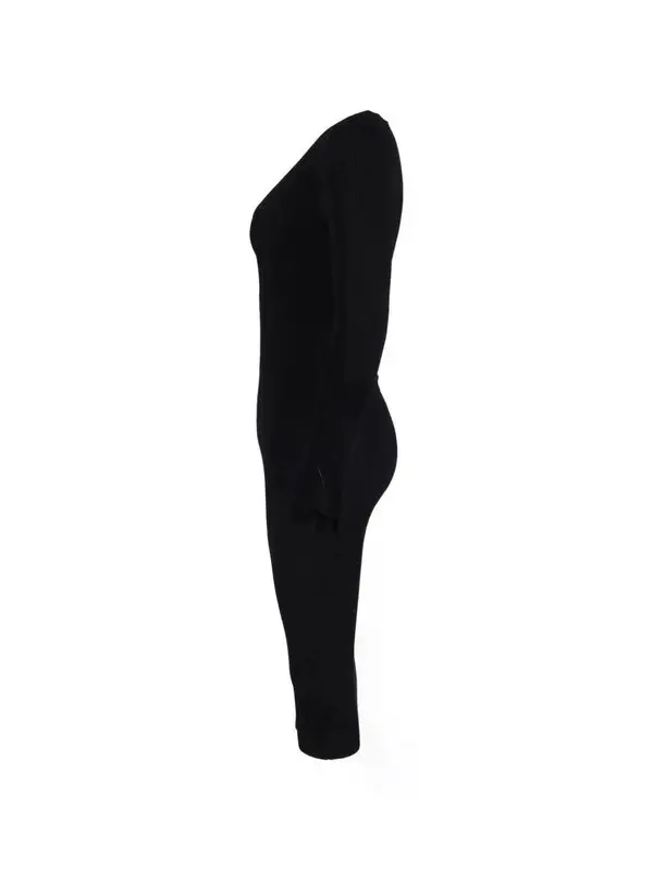 Michael Kors V-neck Knitted Midi Dress