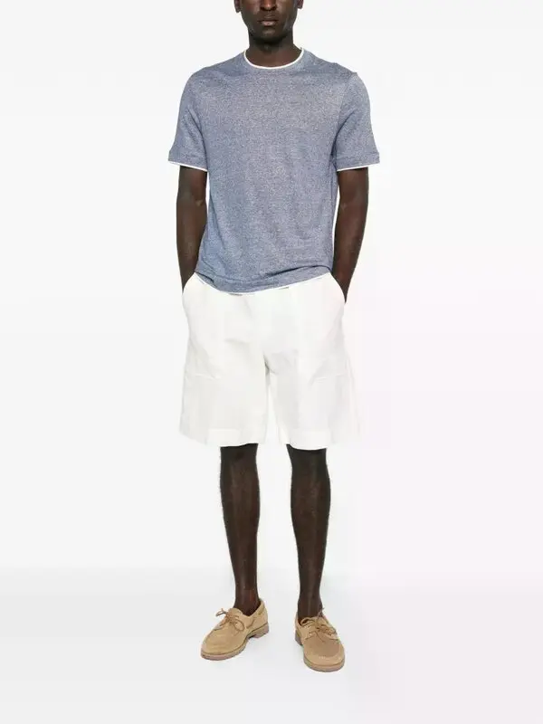 Brunello Cucinelli Trimmed T-shirt - Blue