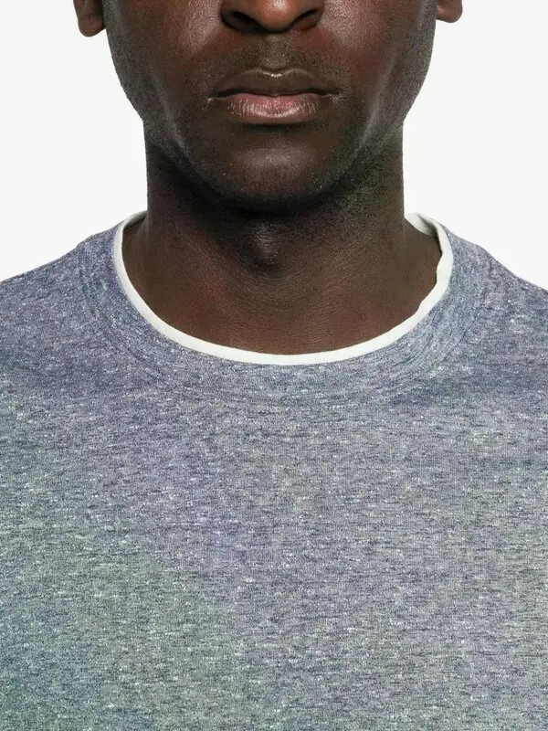Brunello Cucinelli Trimmed T-shirt - Blue