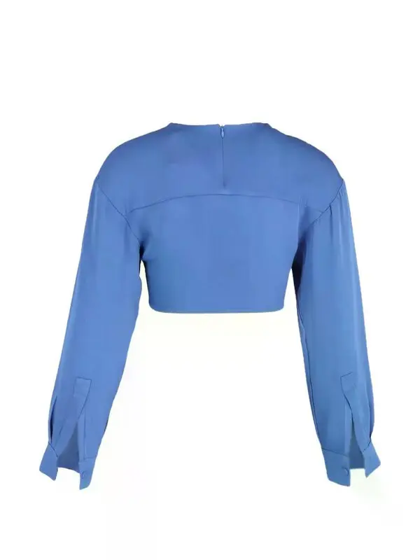 Christopher Esber Long-sleeve Crop Top