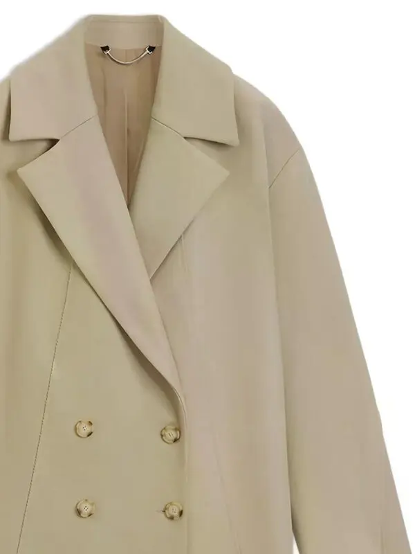 BOSS Double-breasted Notched Lapel Coat