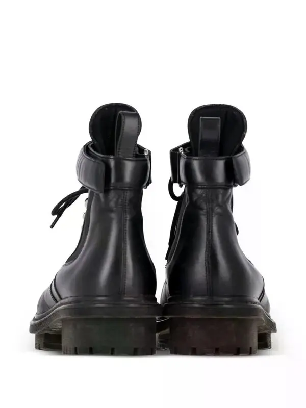 Balenciaga Lace-up Leather Combat Boots