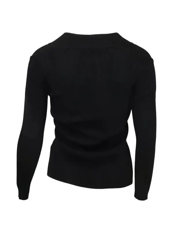 Sandro Rib-knit V-neck Sweater
