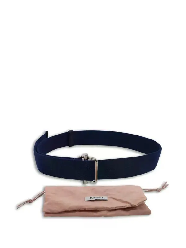 Miu Miu Buckle-fastening Belt - Blue