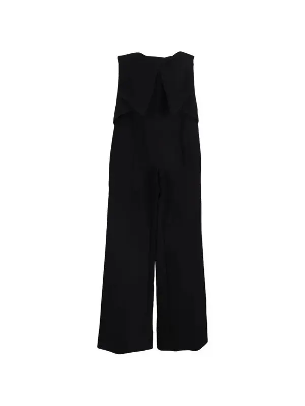 Roland Mouret Strapless Wool Jumpsuit - Black