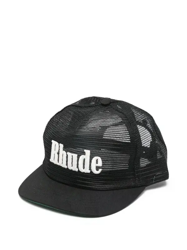 Rhude Logo Mesh Cap - Black
