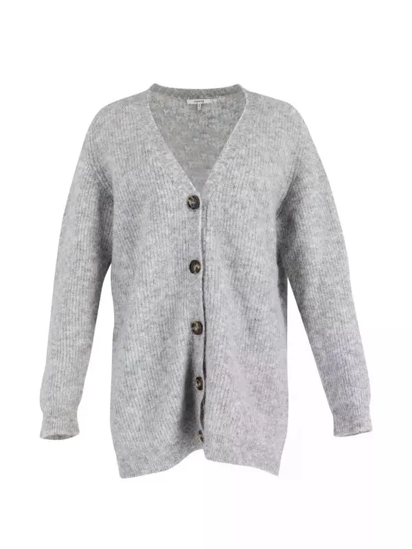 GANNI Buttoned Long-sleeve Cardigan