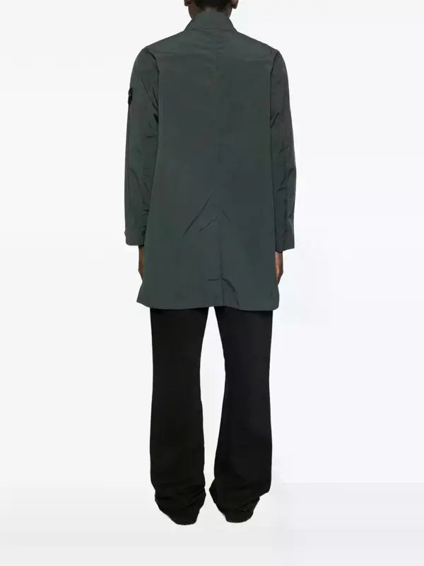 Stone Island Button Pocket Long Parka Coat