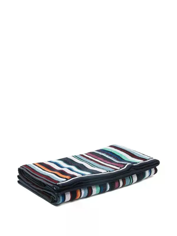 Missoni Striped Cotton Towel - Blue
