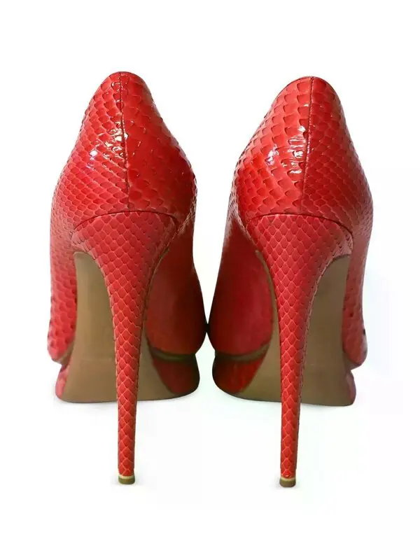 NICHOLAS KIRKWOOD Snakeskin-effect Platform Pumps