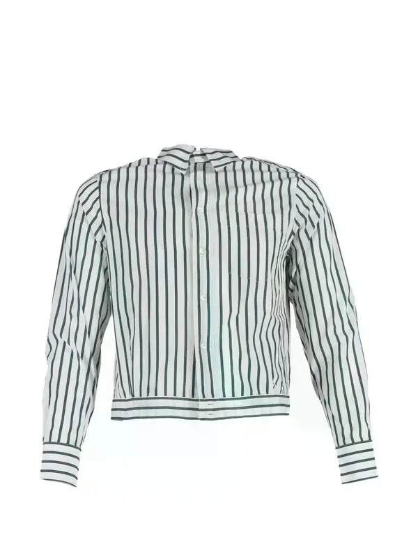 LANVIN Striped Buttoned Blouse