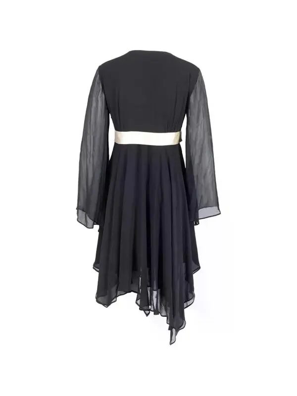 navy blue dress for baby girl Sequin Asymmetric Drape Tank Dress main image 0