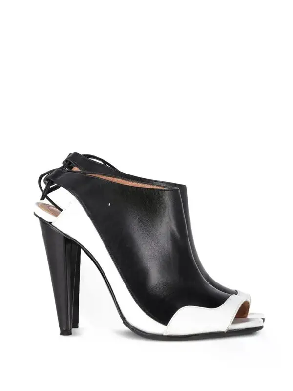 Roland Mouret Damier Peep-toe Ankle Boots