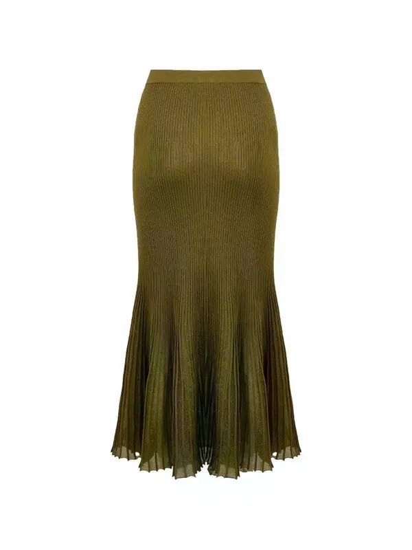 Ulla Johnson Vera Knitted Midi Skirt - Green