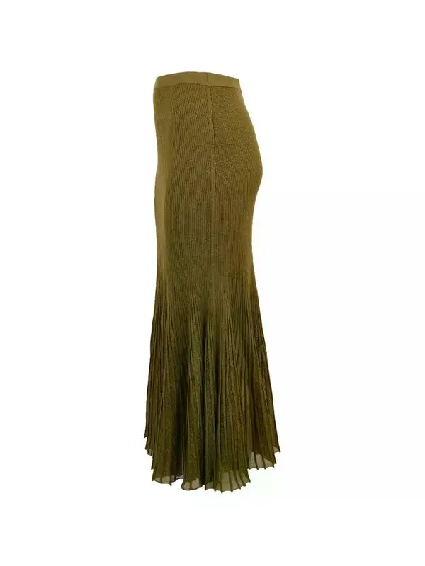Ulla Johnson Vera Knitted Midi Skirt - Green