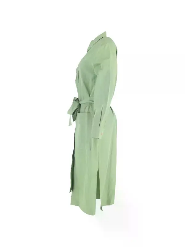 Rejina Pyo Belted Midi Shirt Dress - Green | Editorialist