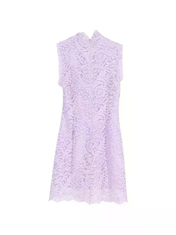 Sandro Ruffled-trim Lace Dress