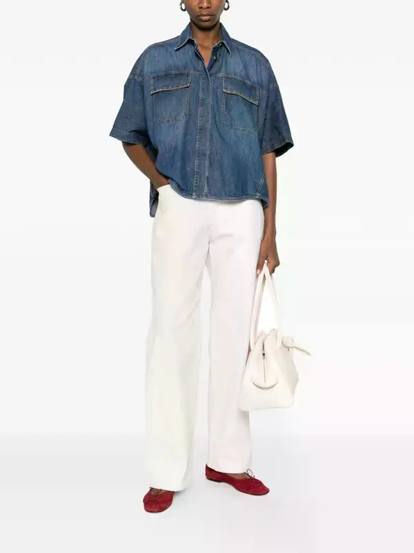 Brunello Cucinelli Flap-pockets Denim Shirt