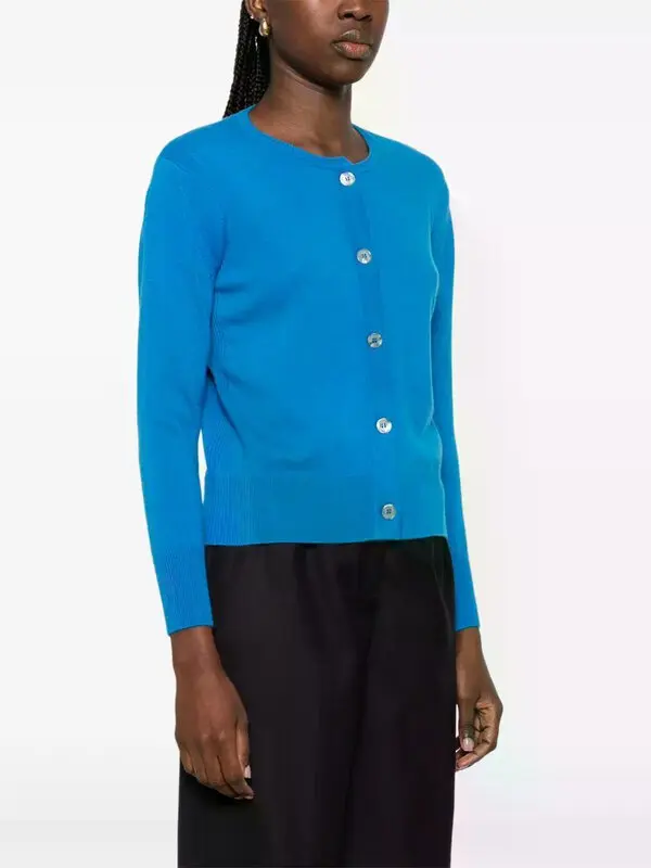 PUROTATTO Buttoned Cardigan - Blue