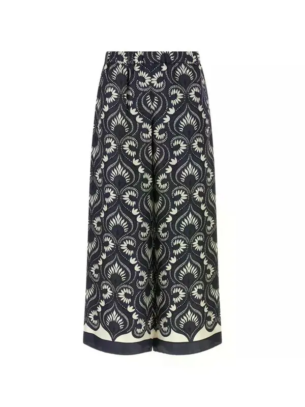 Max Mara Motif Print Palazzo Pants