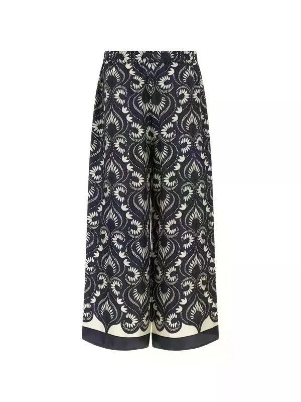 Max Mara Motif Print Palazzo Pants