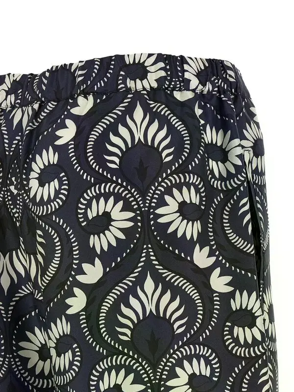Max Mara Motif Print Palazzo Pants