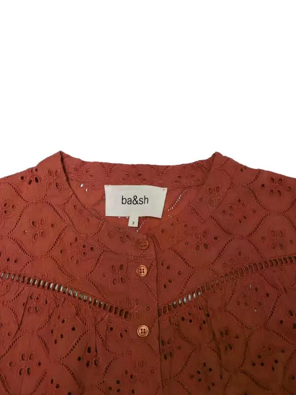 Ba&sh Eyelet Button Blouse
