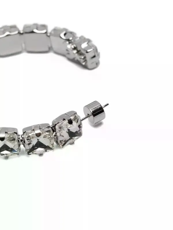 Patrizia Pepe Embellished Hoop Earrings